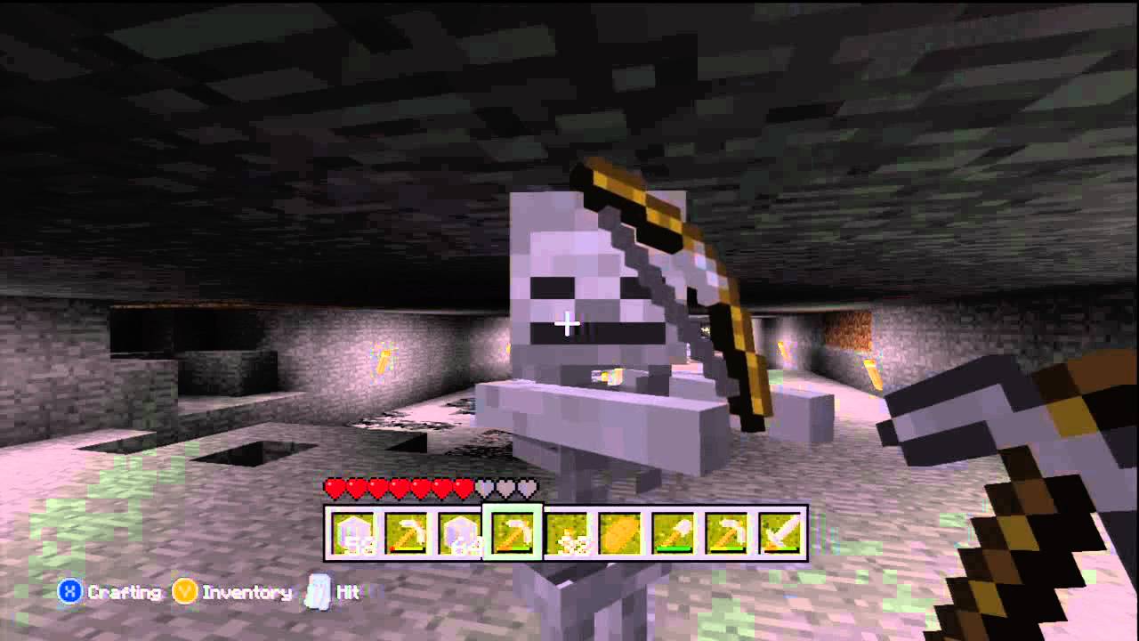 Fun Things to Do in Minecraft Xbox 360 - Trolling Skeletons. - YouTube