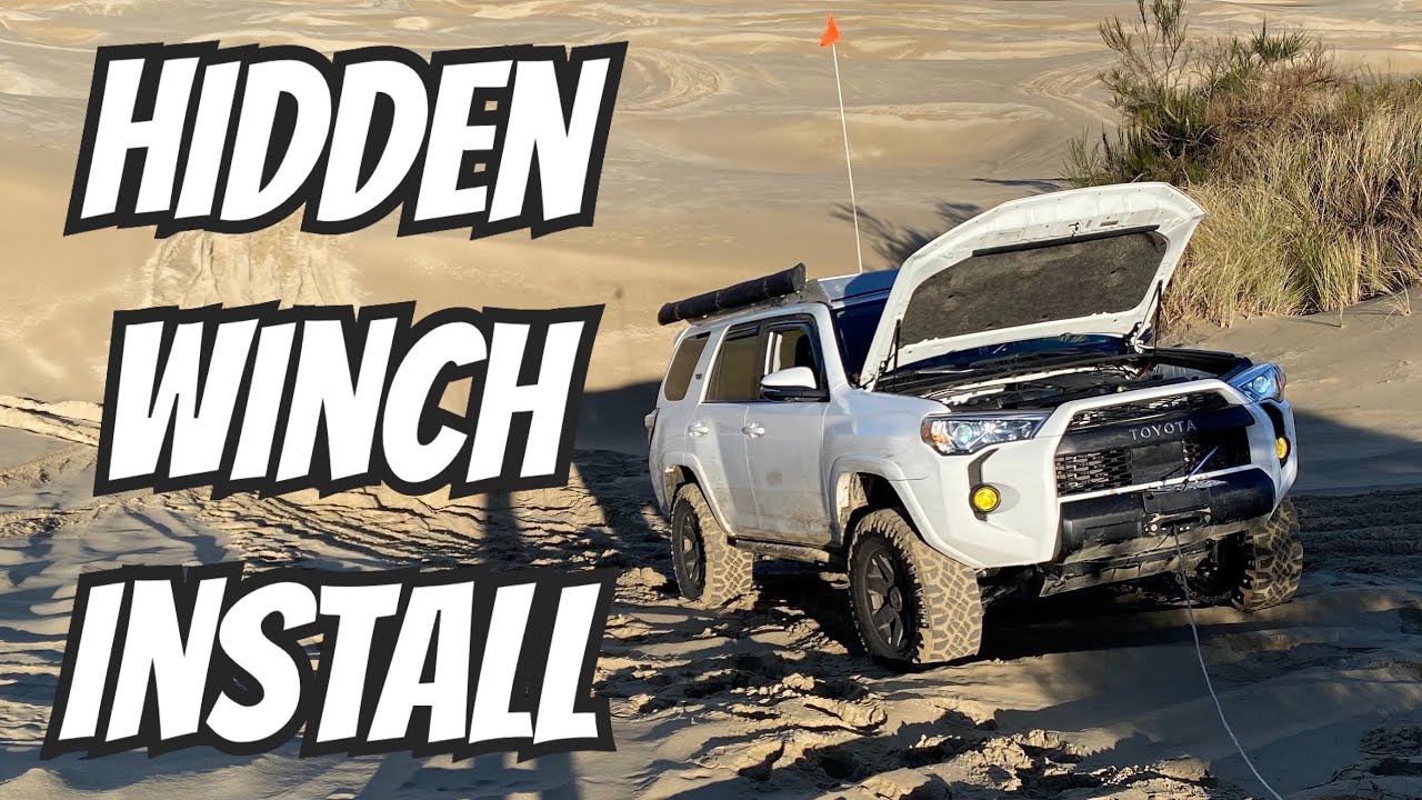 Yankum Groove and Rago Fab hidden winch mount for 5th gen 4Runner ...