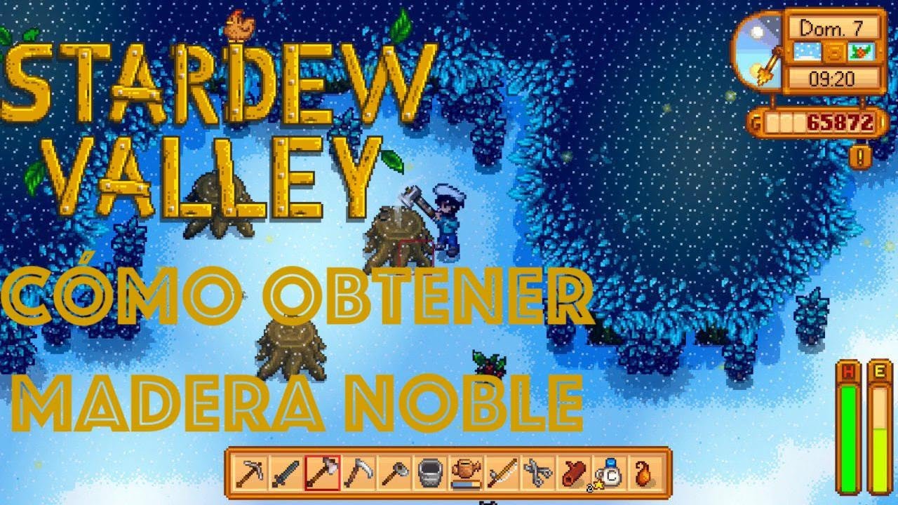 STARDEW VALLEY Tutorial | OBTENER MADERA NOBLE CADA DÍA | Nintendo ...