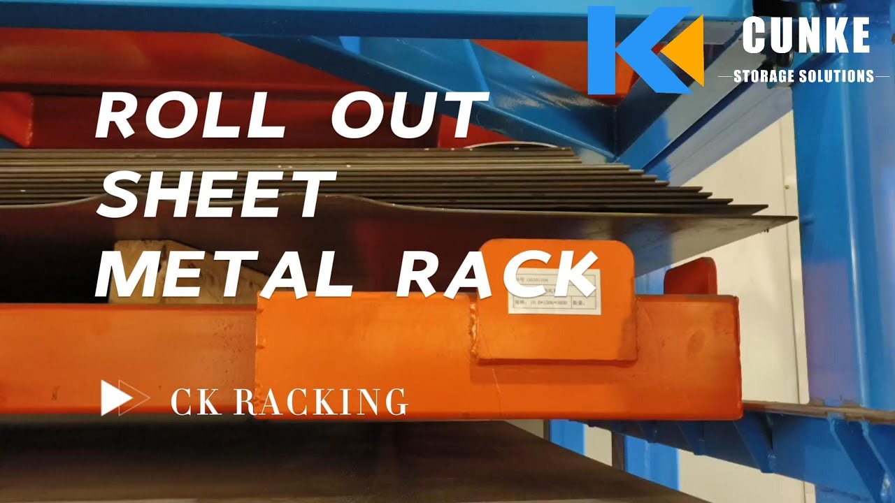 ROll out sheet metal rack--Optimization of space storage capacity - YouTube