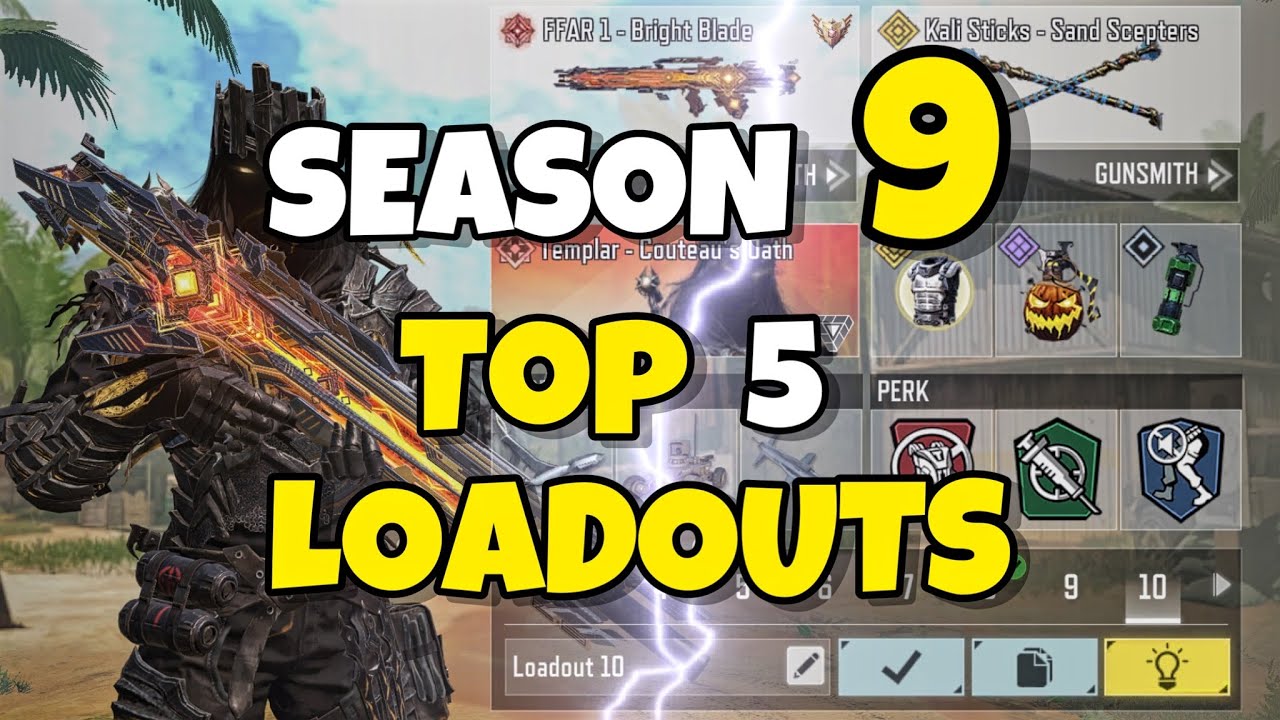 TOP 5 LOADOUTS in Season 9 of COD MOBILE - YouTube