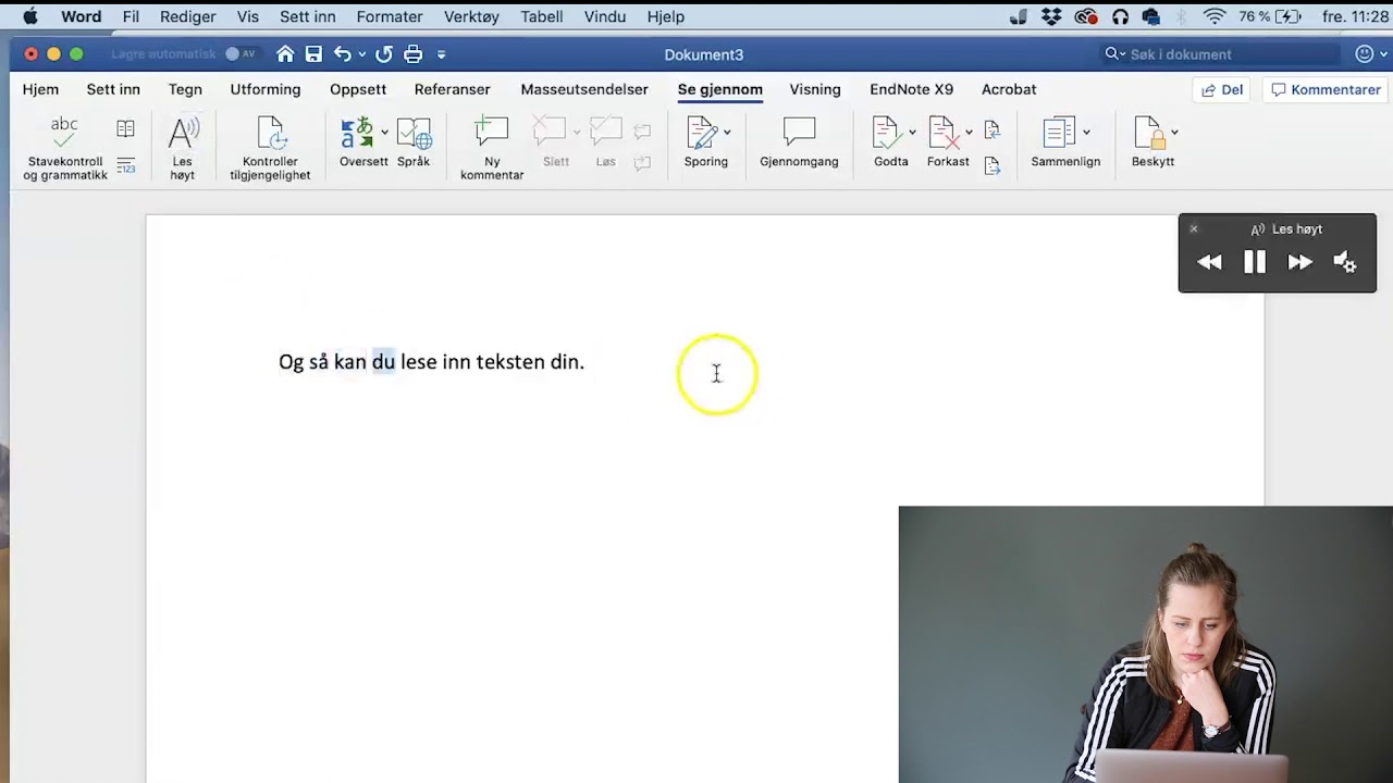Tale til tekst i Mac og Google - YouTube