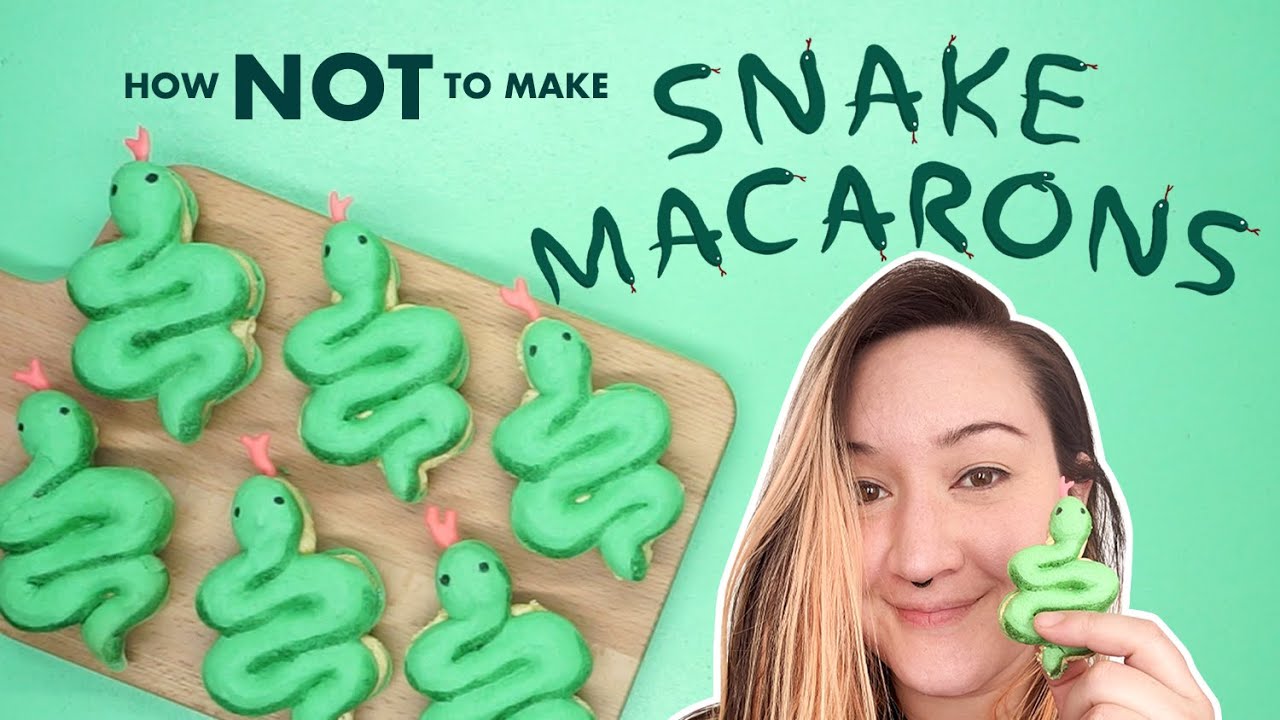 Snake Macarons - tips for how to make different shaped macarons ...