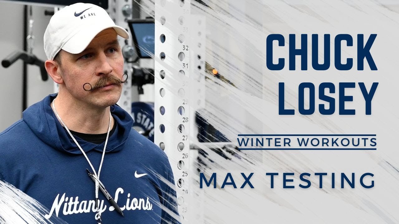 Penn State strength coach Chuck Losey discusses team progress in winter ...