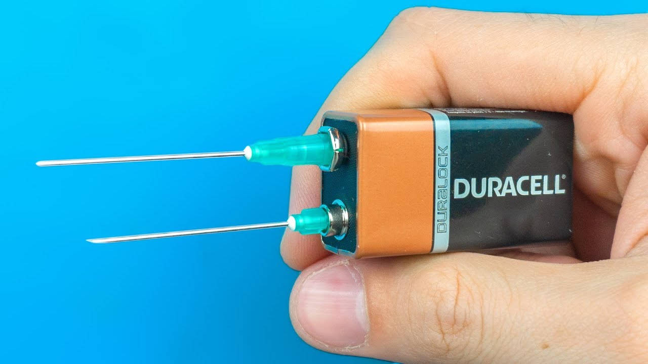 4 AWESOME IDEAS WITH SYRINGES AND BATTERIES - YouTube