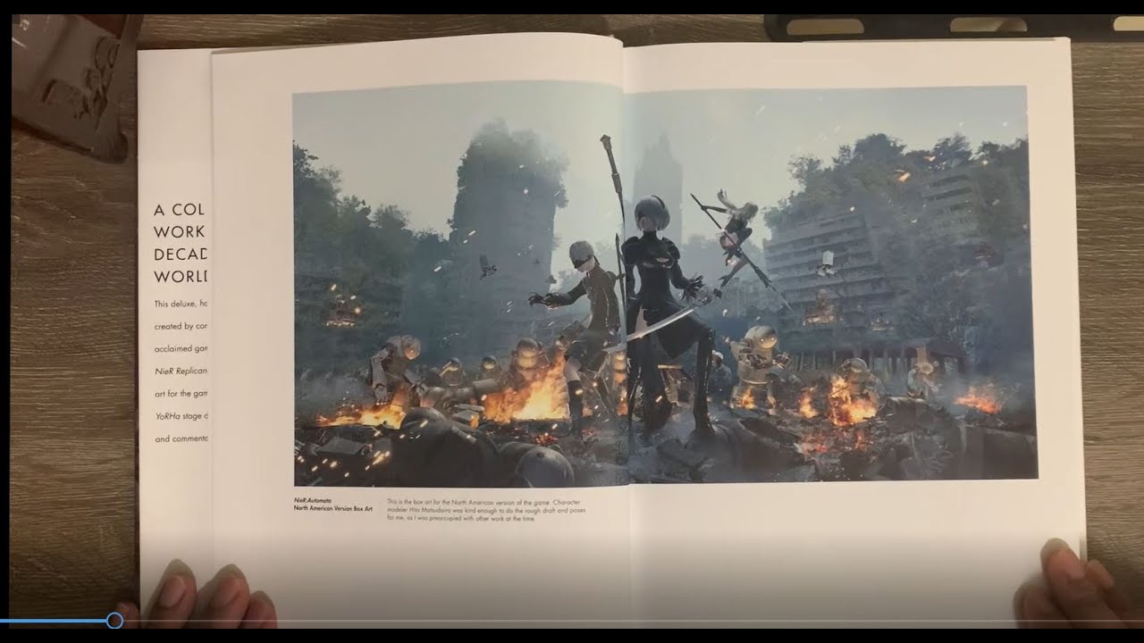 Nier Automata Art Book (Complete Art Book Reveal) - YouTube