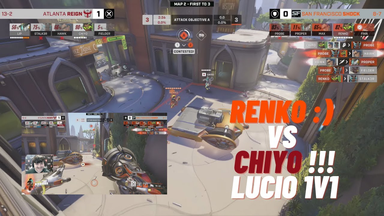 2023 Overwatch League San Francisco Shock Renko vs ChiYo Lucio 1v1 ...