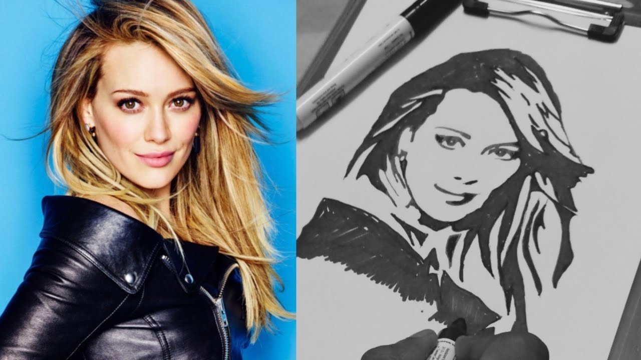 Drawing of gorgeous hillary. - YouTube