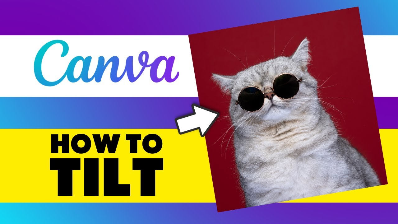 How to Tilt an Image in Canva - YouTube