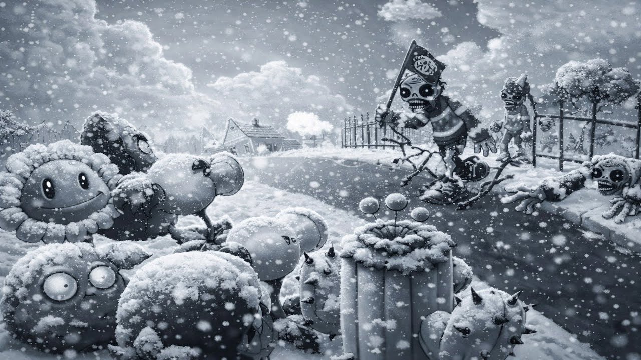 Plants Vs Zombies Wintery Horror Edition Mod Gameplay - YouTube