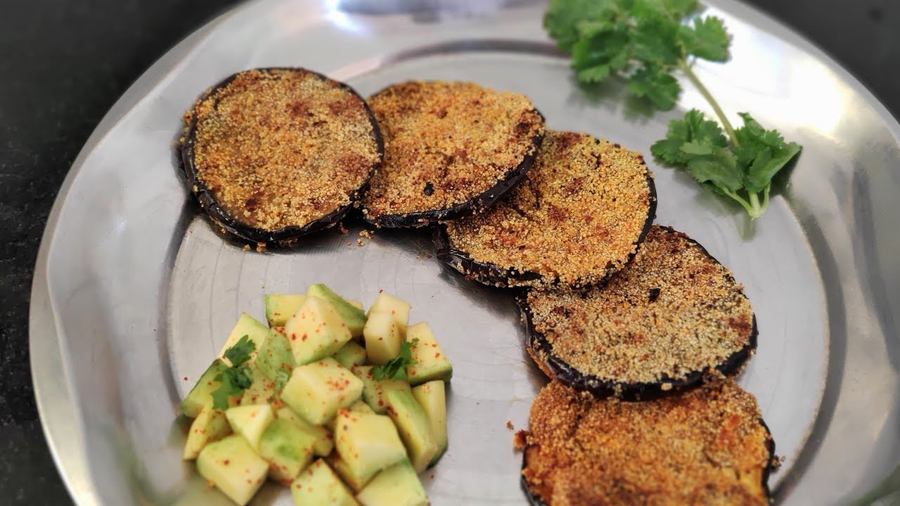 Baingan rava fry Goan style | Baingan fry recipe | Brinjal rava fry ...