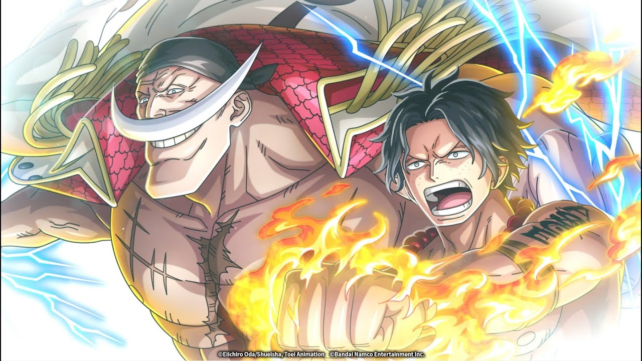 Barbe Blanche et Ace - ONE PIECE Treasure Cruise - YouTube