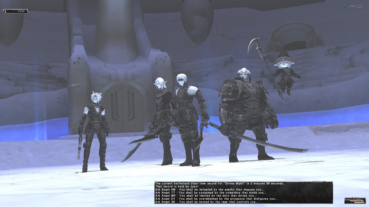 FFXI Zilart - Divine Might Quest Battlefield (Ark Angels) - YouTube