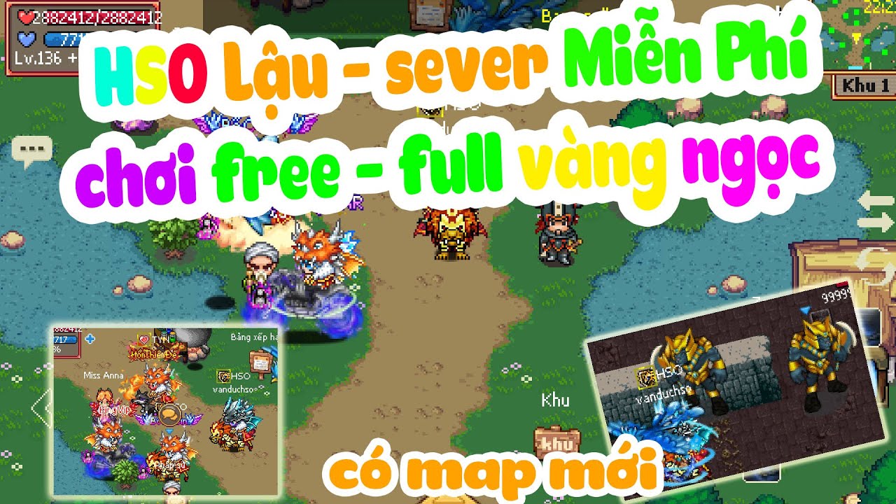 Review HSO Lậu - Sever Full chức năng chơi Miễn phí - FREE vàng ngọc có ...