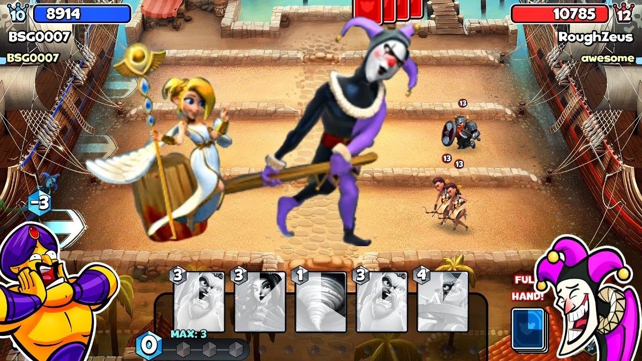 Castle Crush - ANGEL + JESTER Storm Mode Deck 🔥🏹🏰 #712 LEVEL 10 - BSG ...