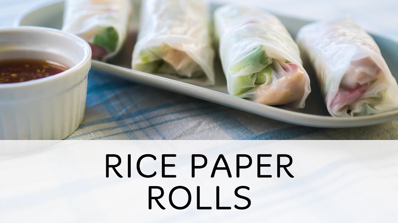 Rice paper rolls - YouTube