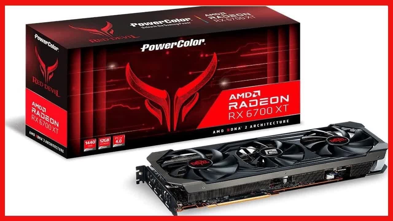 PowerColor Red Devil AMD Radeon RX 6700 XT Gaming Graphics Card with ...