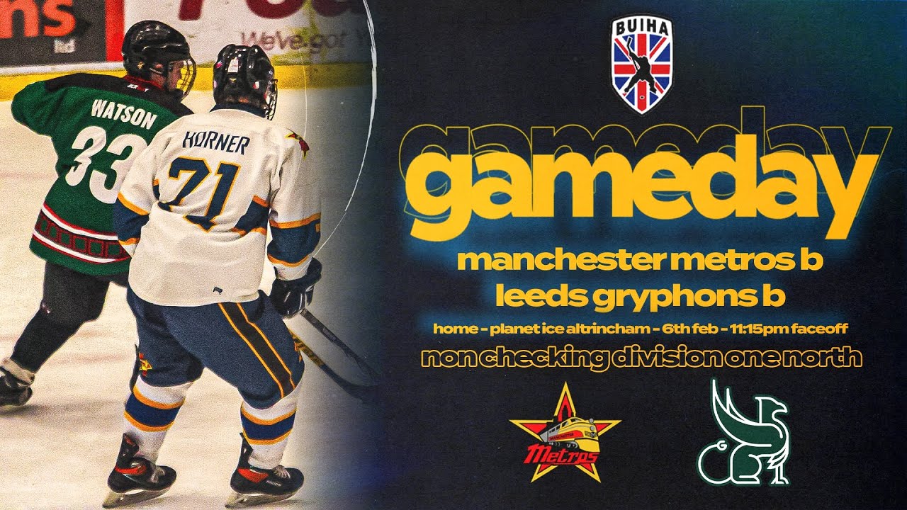 Manchester Metros B Vs Leeds Gryphons B - BUIHA - YouTube