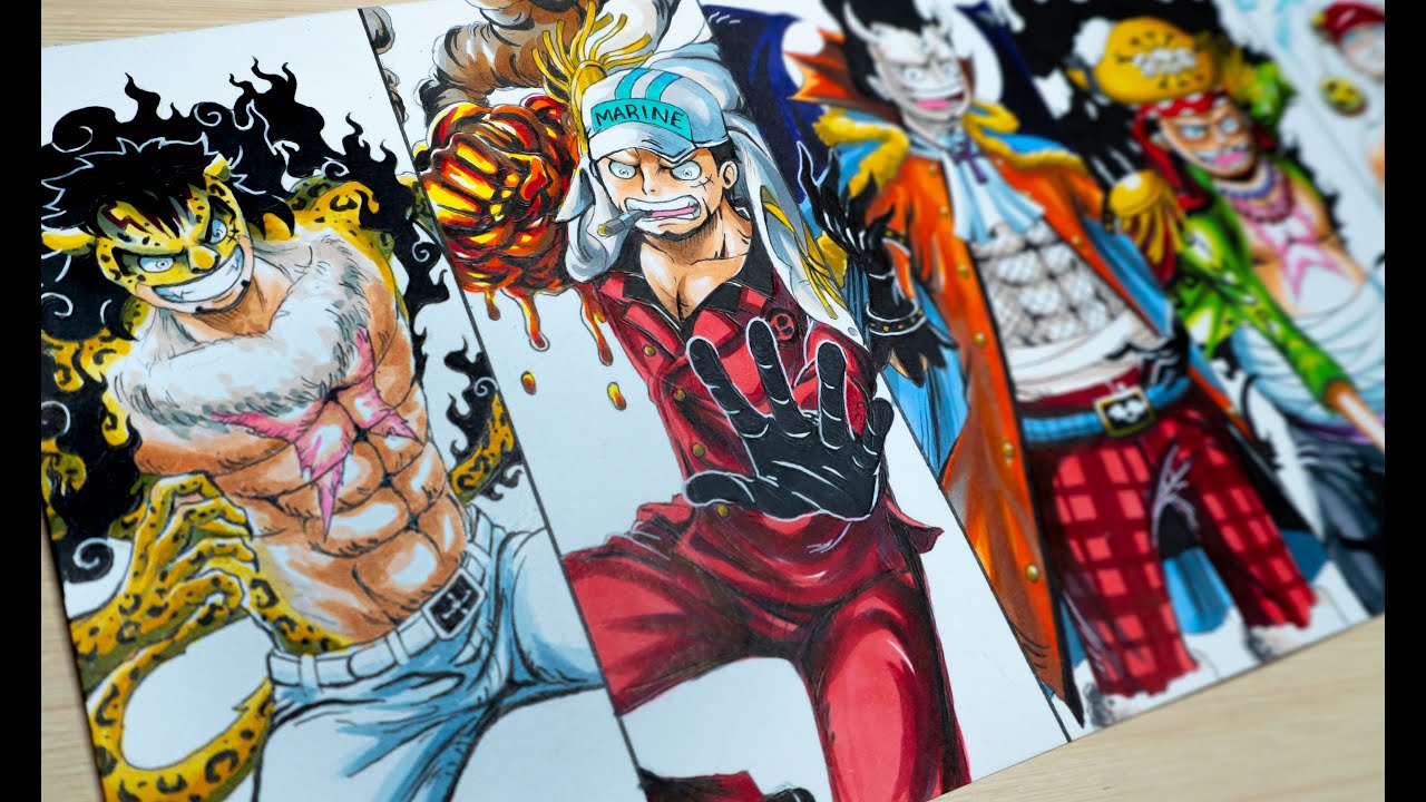 Drawing MONKEY D. LUFFY in Different ENEMY Style | ONEPIECE DESIGN SWAP ...