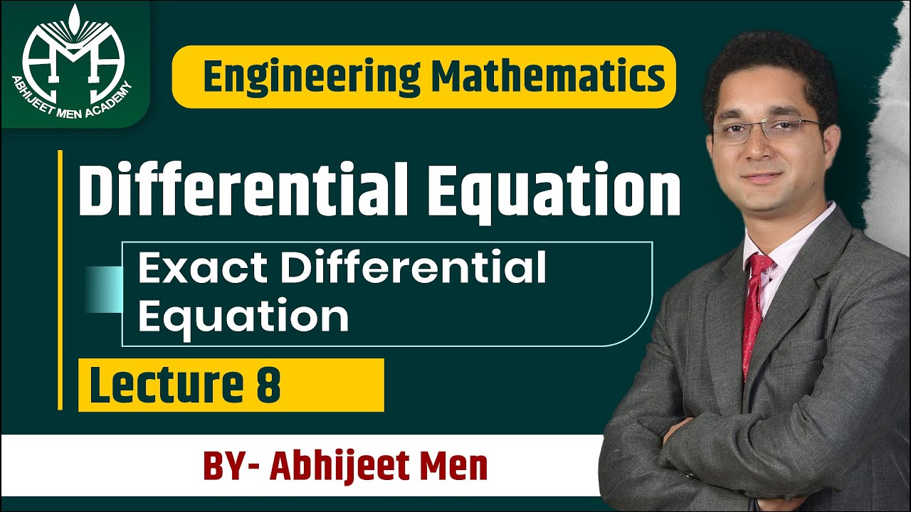 Differential Equation |Engineering Mathematics|Exact Differential ...