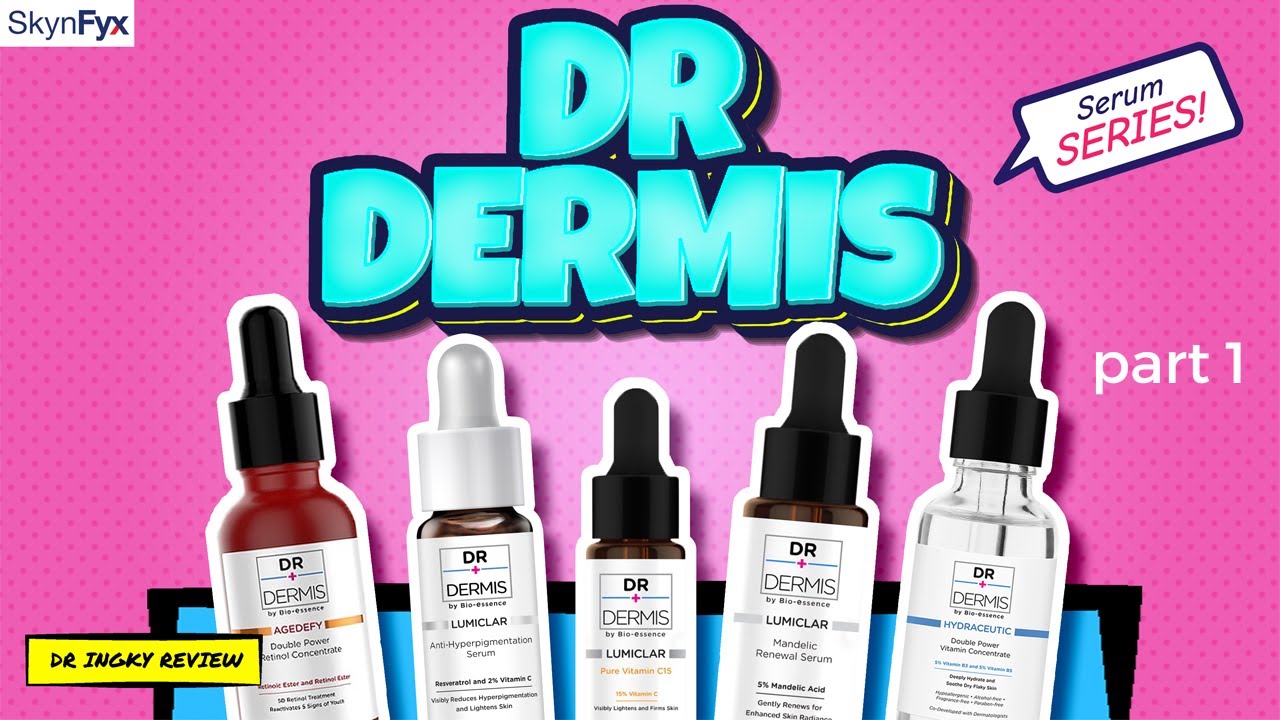 Dermatologist Reviews Dr Dermis Serums Part 1/2 - YouTube