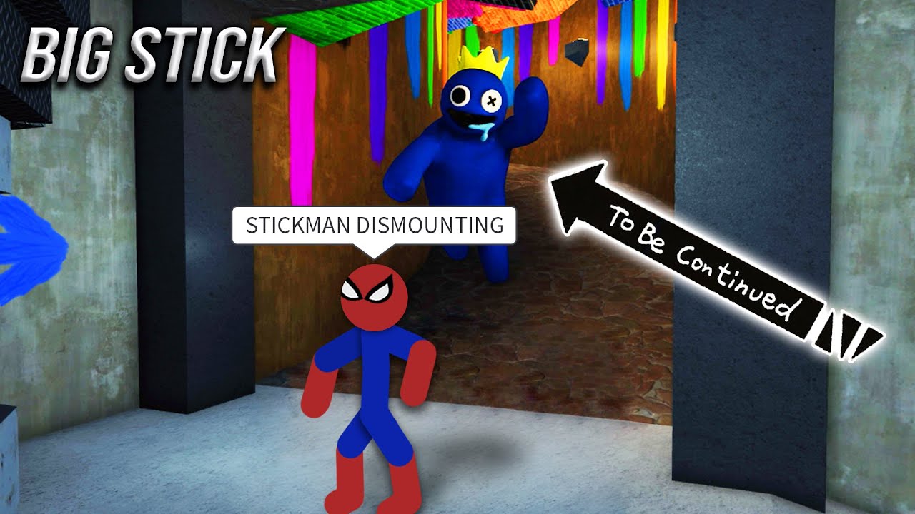 Stickman Dismounting in ROBLOX Rainbow Friends funny moments #72 - YouTube