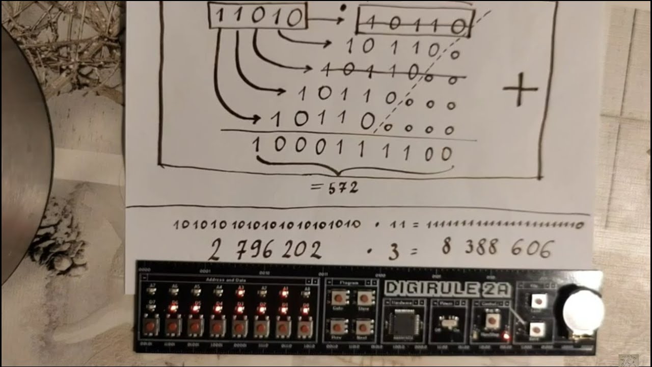 DIGIRULE 2A: multiplication of two 23 bit numbers - YouTube