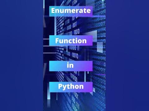 Enumerate Function in Python #shorts #coding #python - YouTube