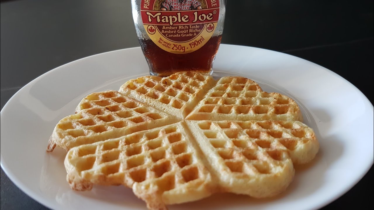 Homemade Waffles crispy recipe (simple) - YouTube