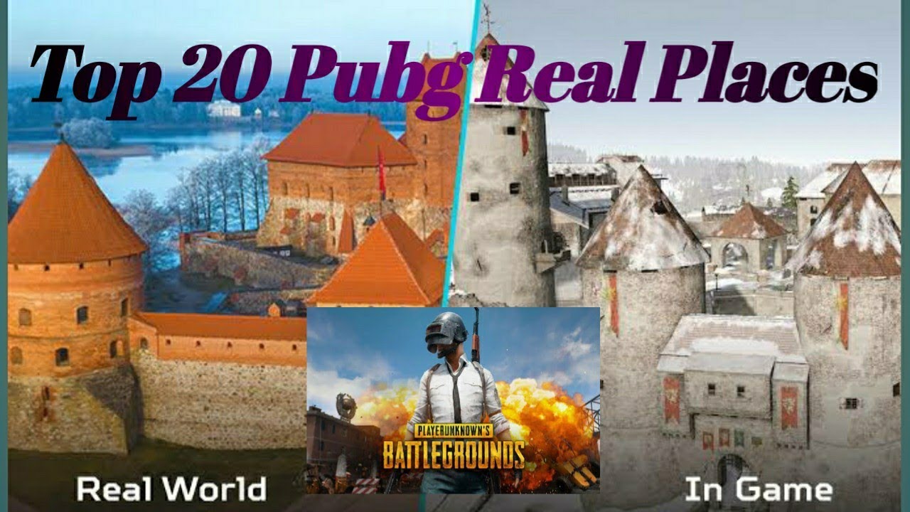 Pubg Mobile - Top 20 Pubg Mobile place in real life - YouTube