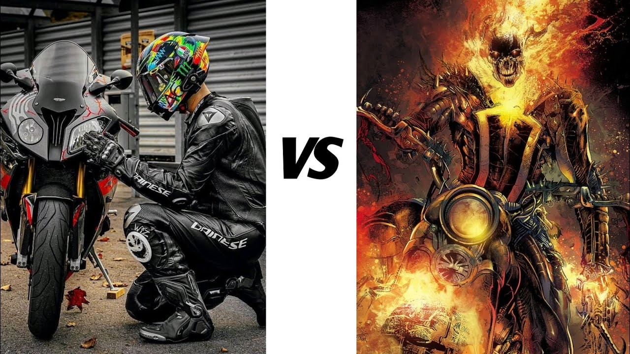 Riser| VS |Gost Rider riding cool 😎😎 #reels #riding #rider - YouTube