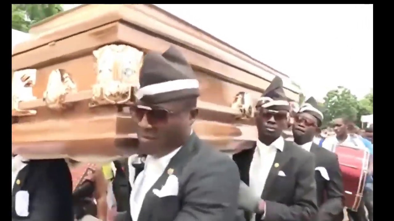 people dancing with coffins !!! - YouTube