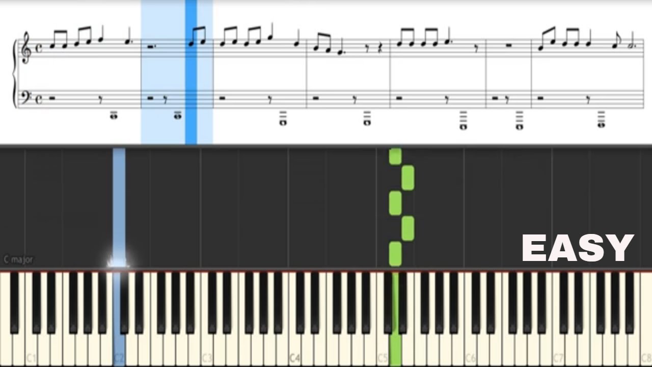 A Little Respect (Erasure) - Piano Tutorial EASY + Sheets - YouTube