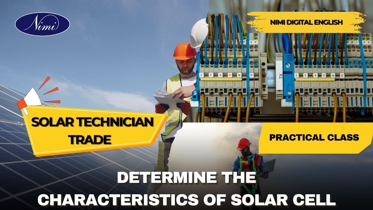 Determine the Characteristics of Solar cell (PRACTICAL) | NIMI ...
