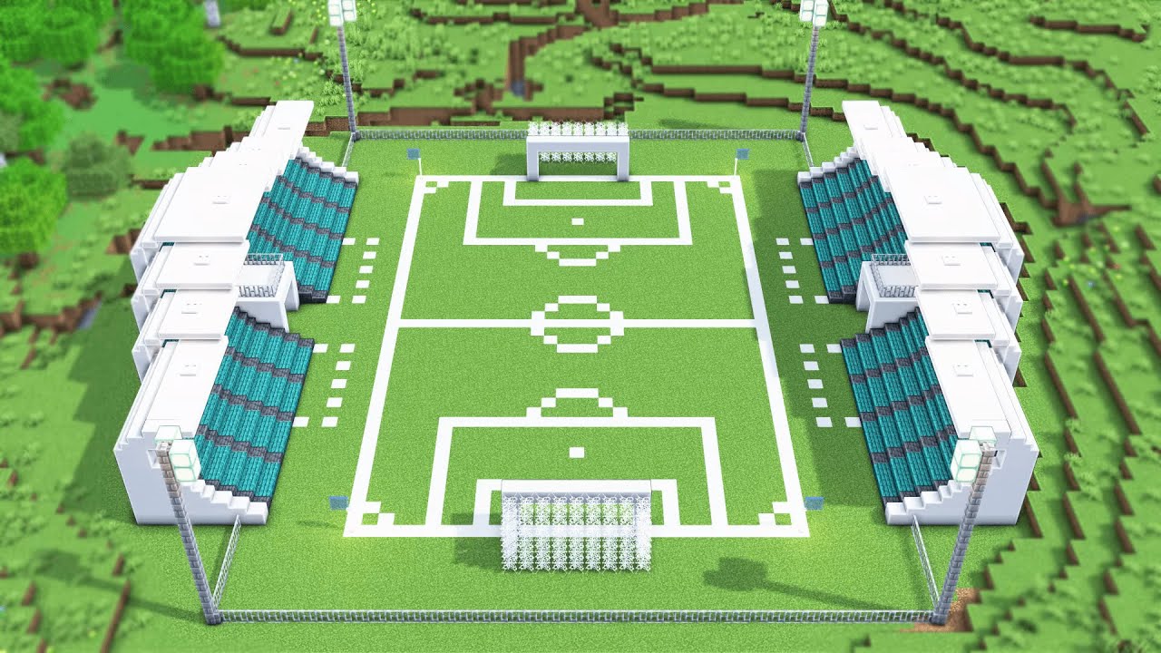 Minecraft: How To Build A Football Stadium [Tutorial] - YouTube