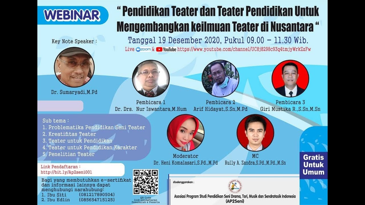 WEBINAR TEATER AP2SENI - YouTube