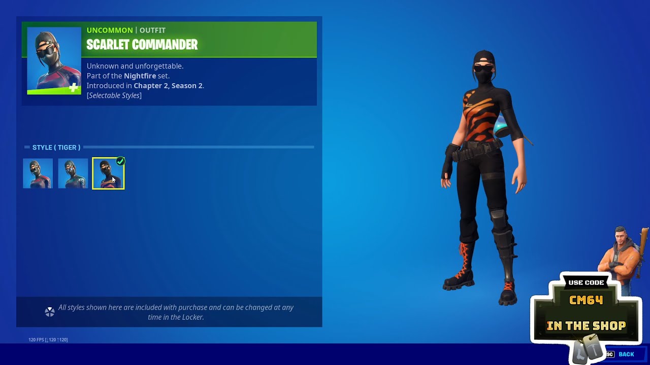 NEW * SCARLET COMMANDER EDIT STYLE !!! Fortnite Item Shop January 24 ...