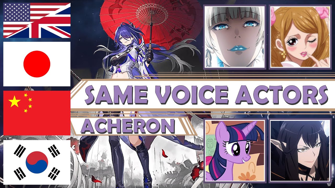 Honkai: Star Rail - Acheron ALL Language Voice Actors, Same Anime ...