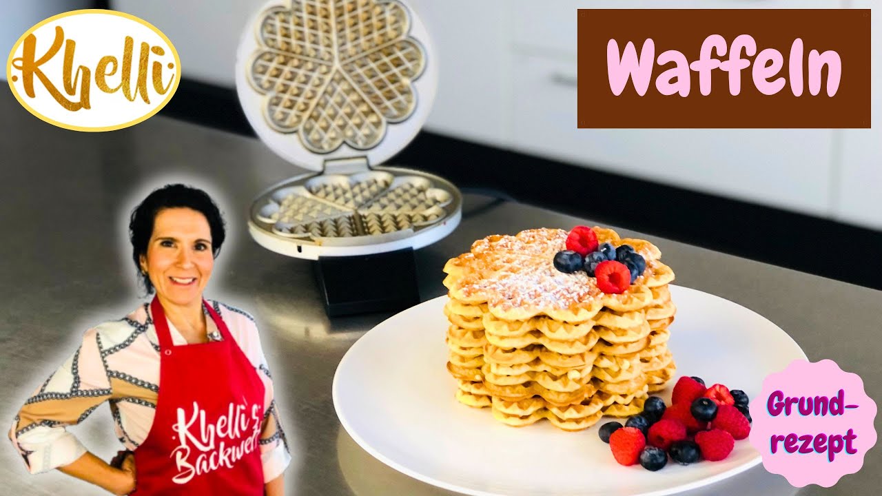 Waffeln selber machen/ Grundrezept für Waffeln/ fluffige Waffeln zu ...