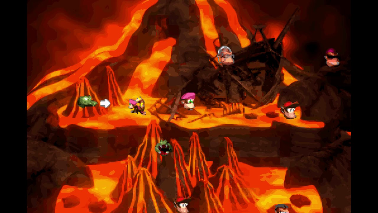 Donkey Kong Country 2 Diddy's Kong Quest 02 - Crocodile Cauldron - YouTube