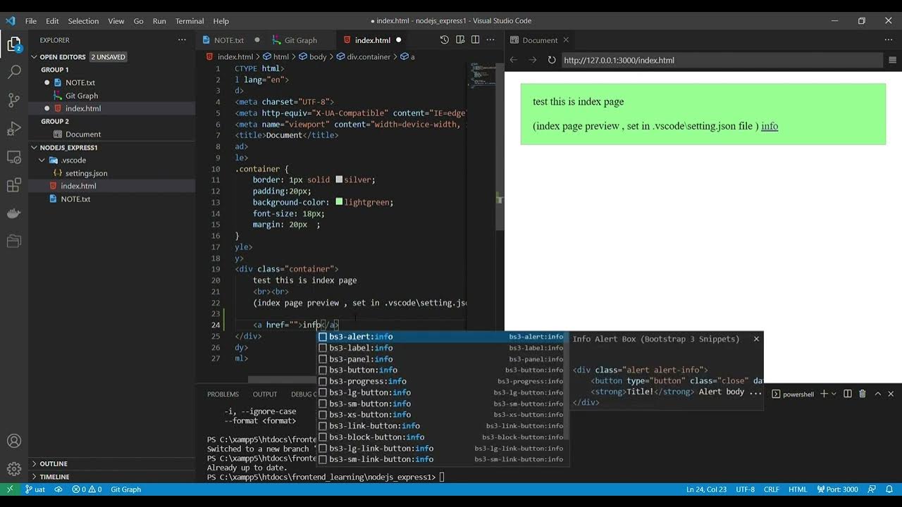 VSCode + Git + Git Graph - YouTube