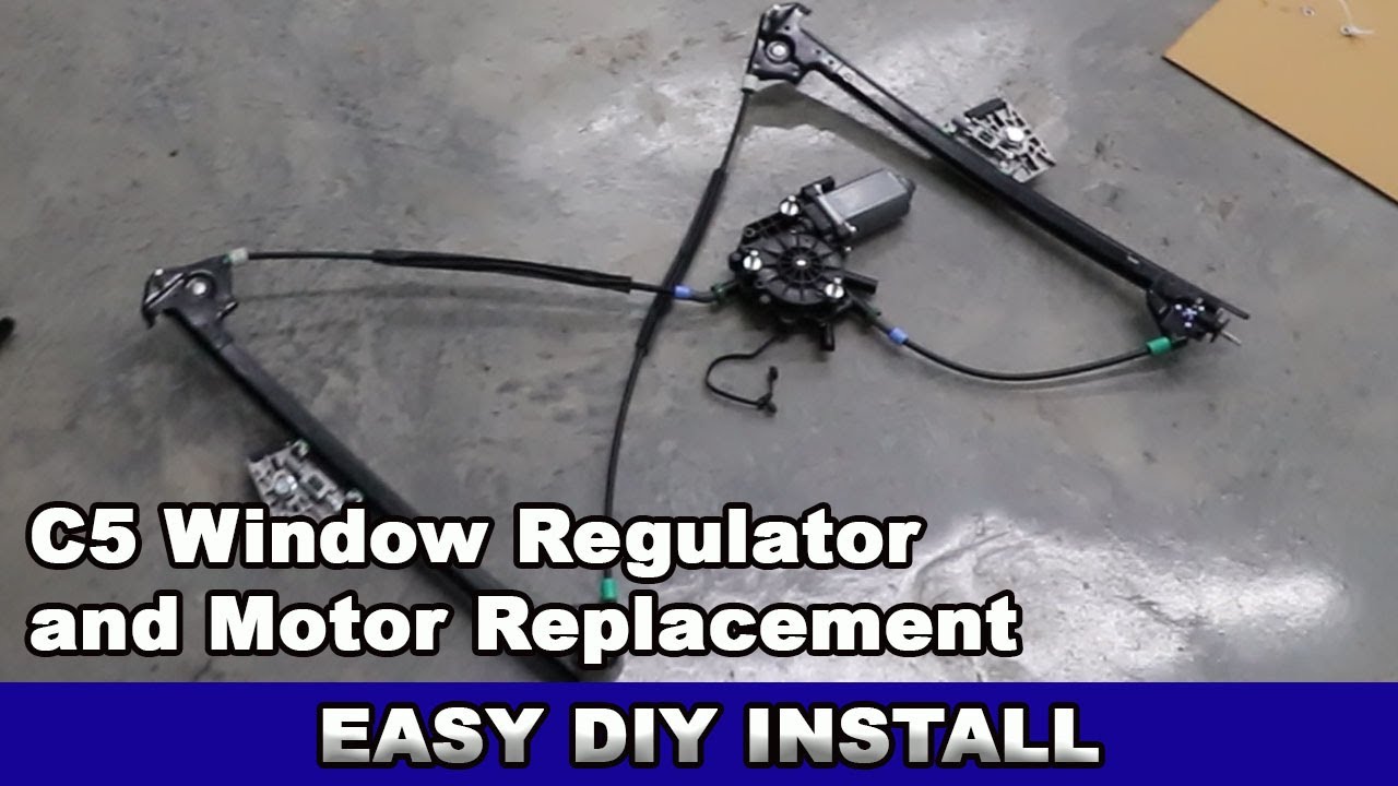 How to replace a C5 Corvette window regulator and motor - YouTube