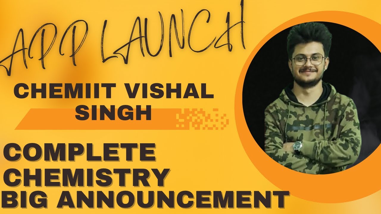 App launch and further plans By Vishal sir "CHEMIIT" - YouTube