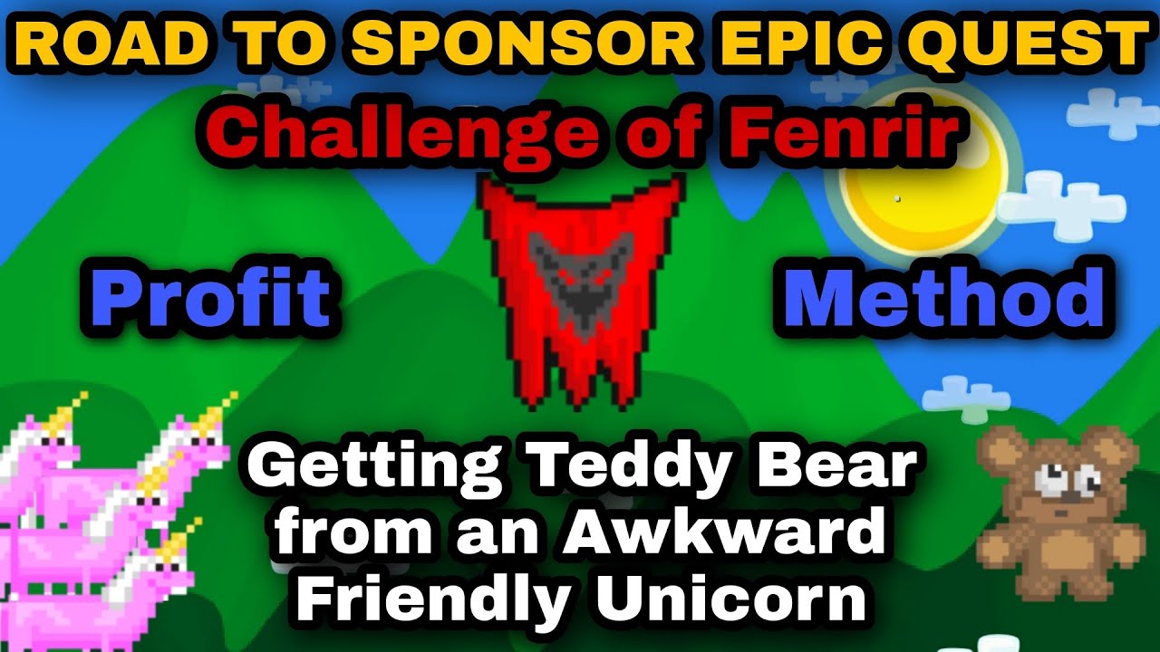 Growtopia getting teddy bear from an awkward friendly unicorn ROAD TO ...