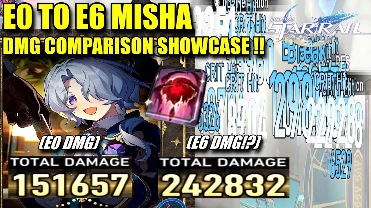E0 TO E6 MISHA DMG COMPARISON !! (S5 Aeon F2P LC) Which Eidolon is the ...