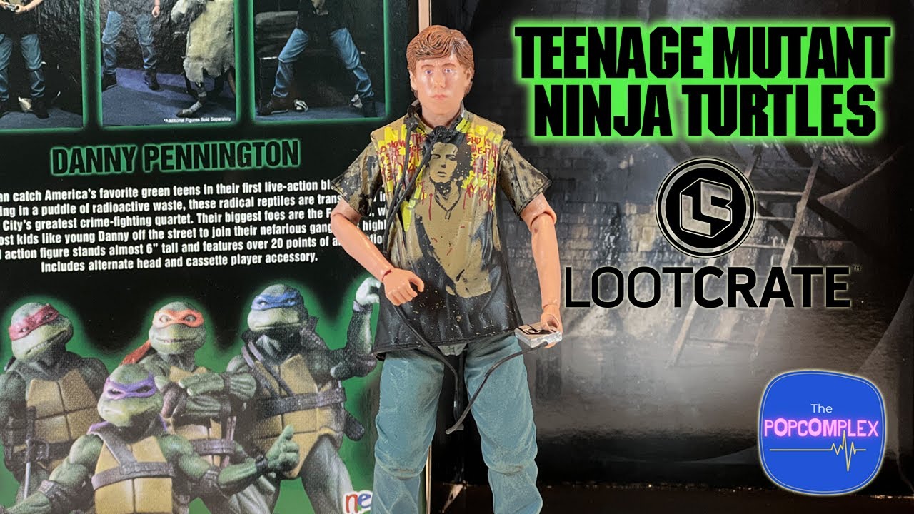 NECA TMNT 1990 Movie Danny Pennington Unboxing & Review | Loot Crate ...
