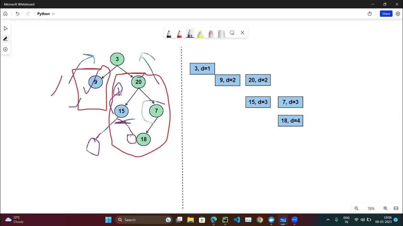 Leetcode 104 Maximum Depth Of Binary Tree Python Recursive And Iterative Youtube