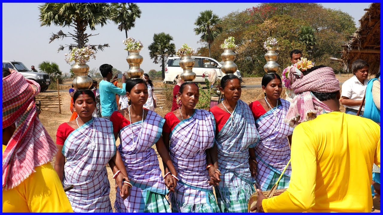 Tribes-Indian Tribal People Dance-Welcoming Dance-Folk Dance/Santals/S ...