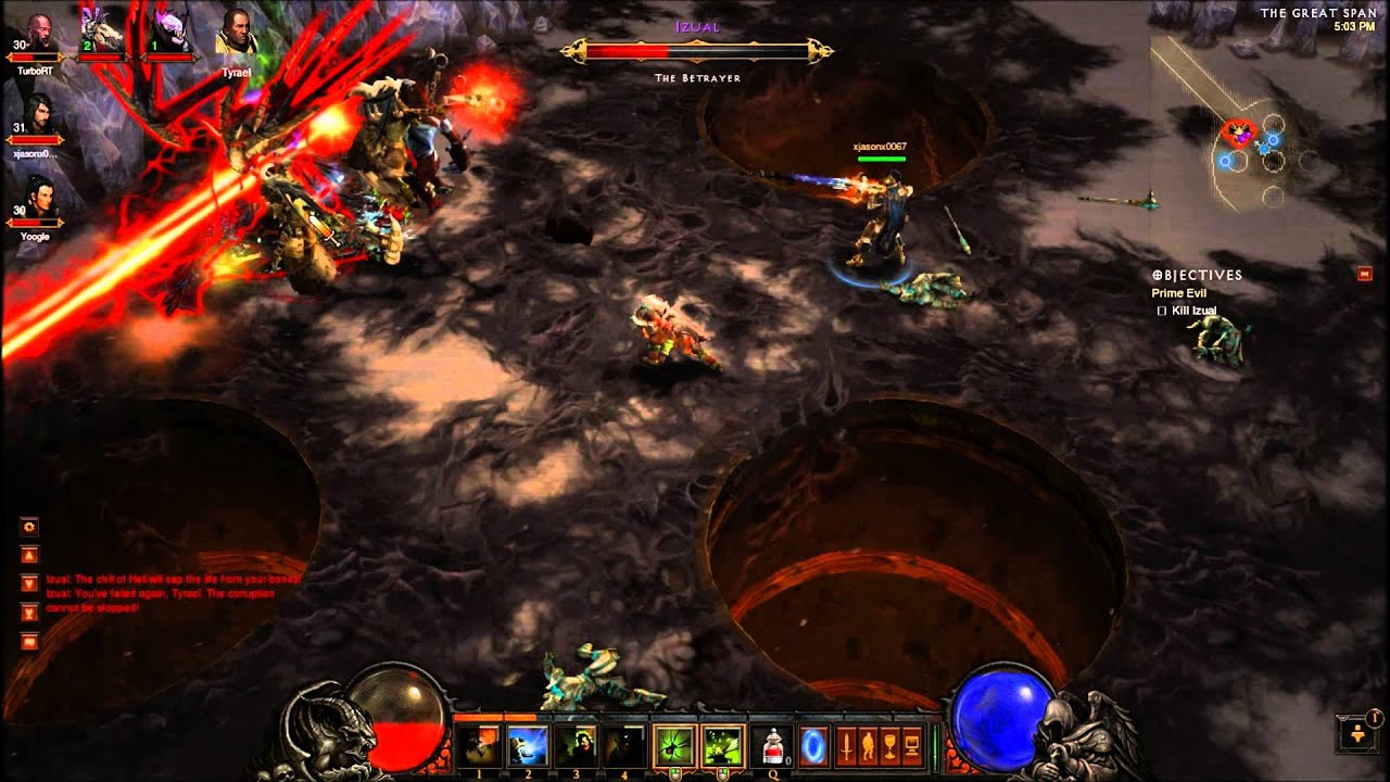 Diablo 3 Boss - Izual Fight - YouTube