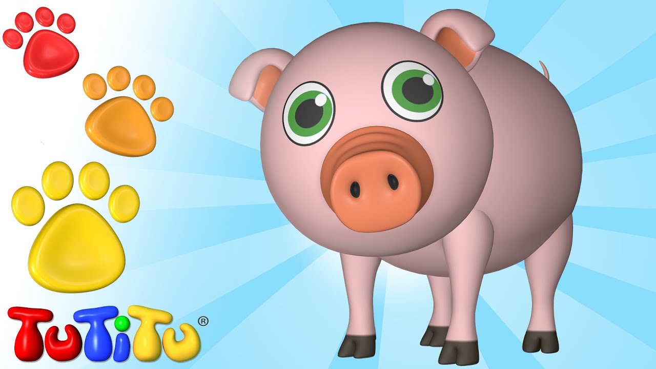 TuTiTu Animais 🐷 Porco 🌻 Brincando e Aprendendo com Brinquedos 😍 - YouTube
